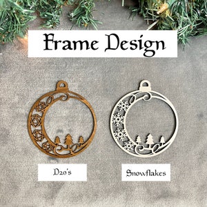 Dragon Sleigh Ornament | RPG Christmas Gift | D20 Dice D&D, Dnd ...