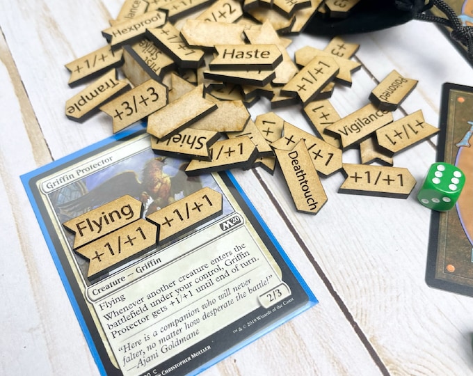 120+5 Mtg Counters MEGA Pack | Mdf Wood | Tokens for Magic the ...