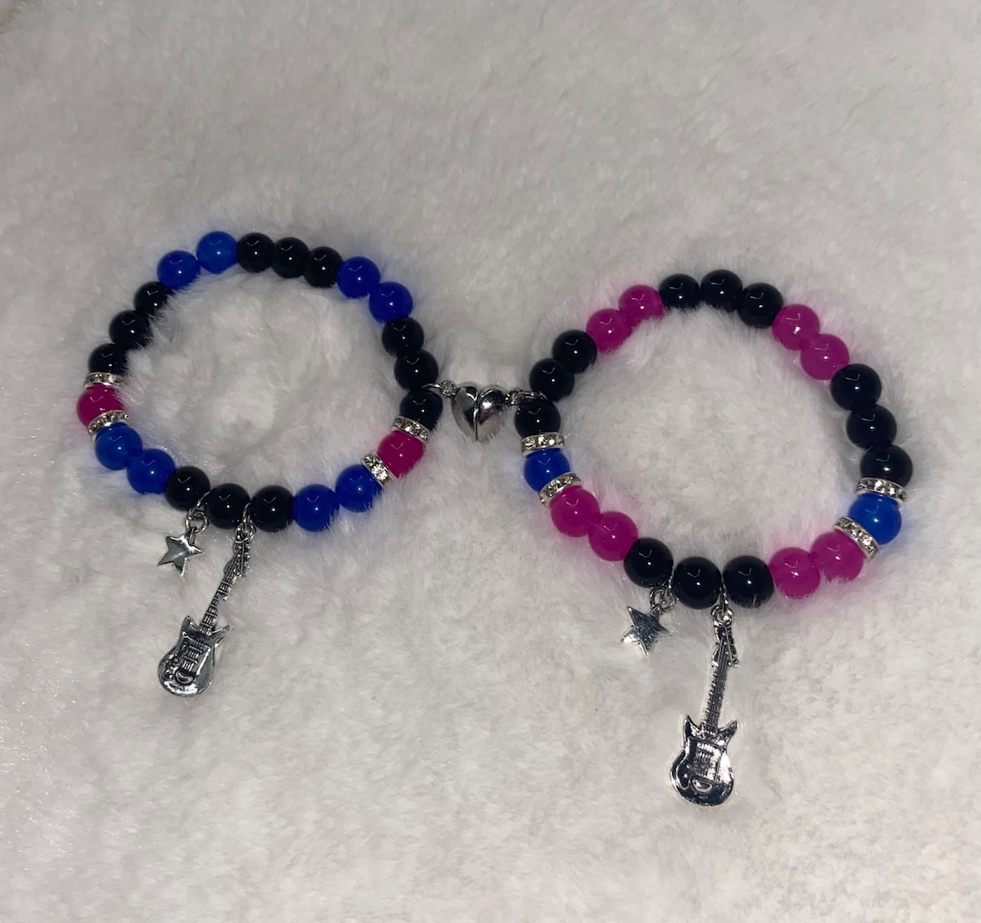 Matching Magnetic TV Girl Couple Bracelets - Etsy