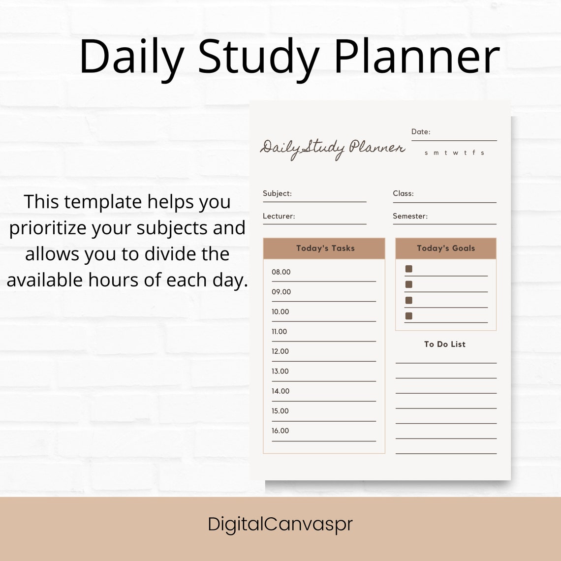 Printable Study Planner Printable Planner Print Study - Etsy