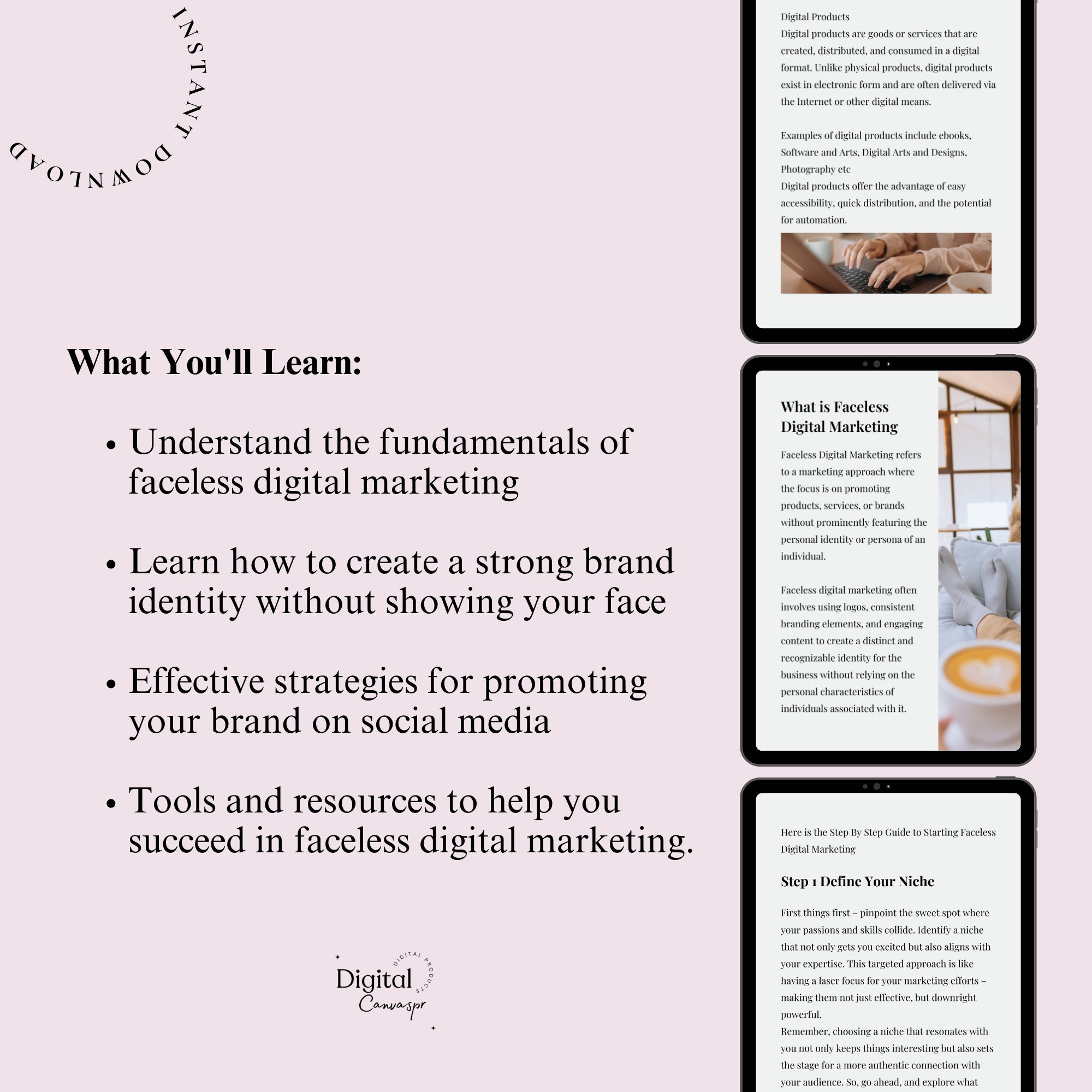 Ultimate Guide to Faceless Digital Marketing Ebook: Expert Tips ...