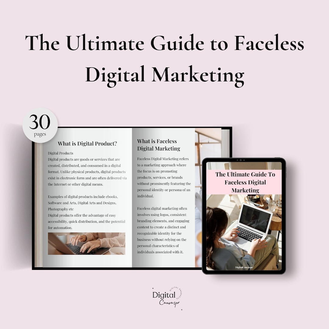 Ultimate Guide to Faceless Digital Marketing Ebook: Expert Tips ...