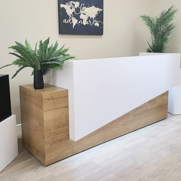 Industrial Reception Desk - Etsy