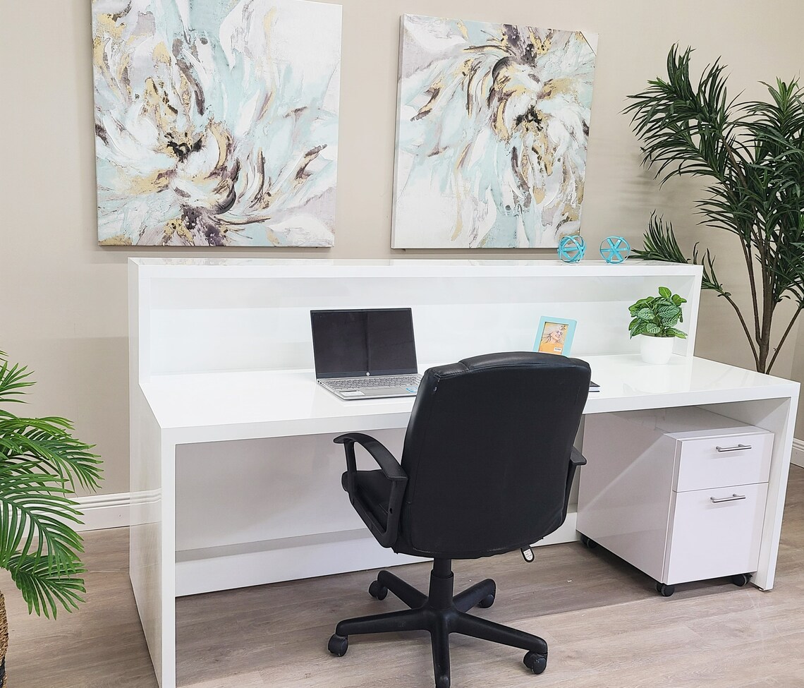 Aquamarine Reception Desk - Etsy