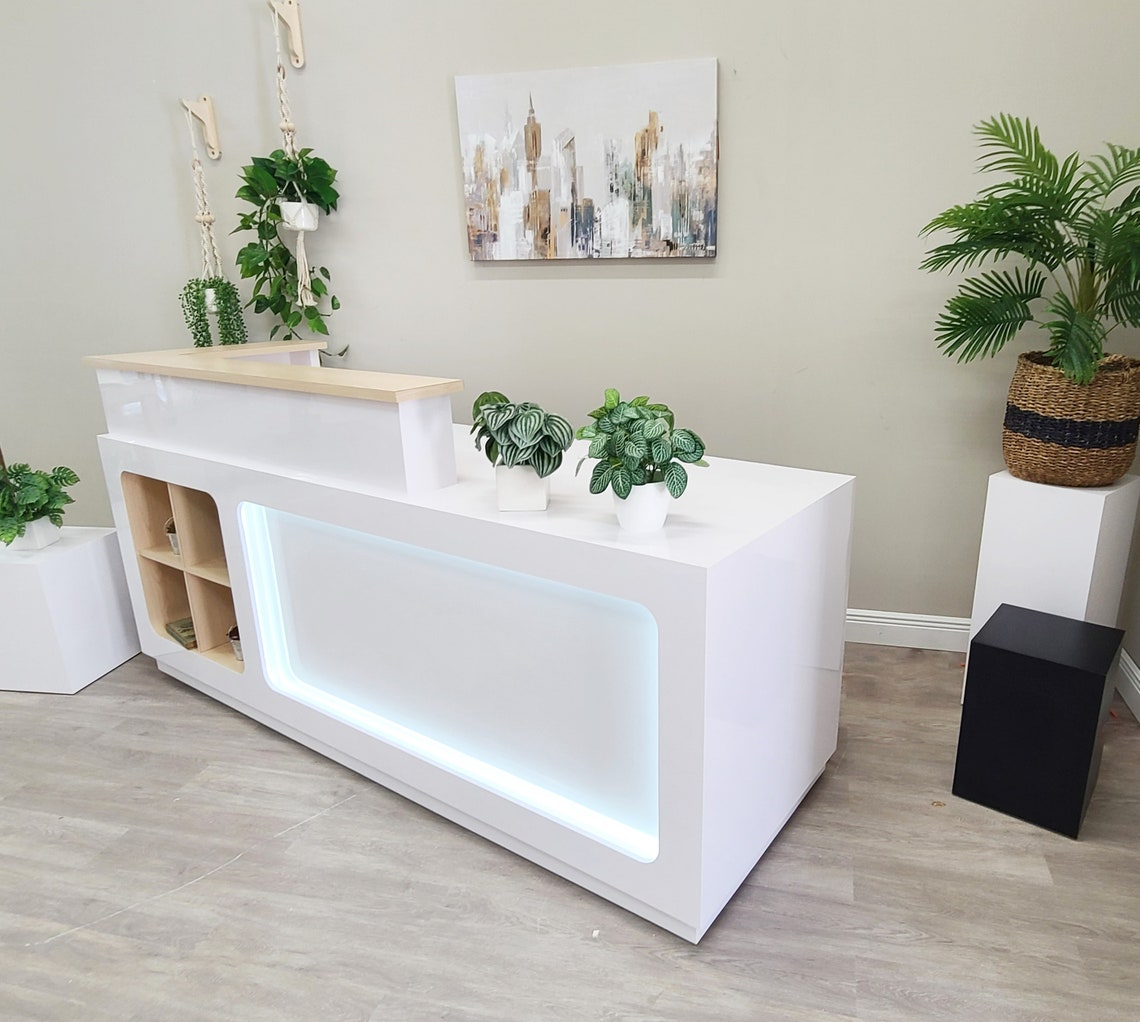 Sapphire Reception Desk - Etsy Canada