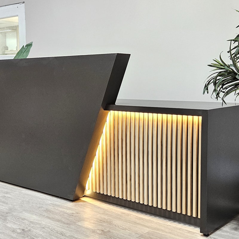 Industrial Reception Desk - Etsy