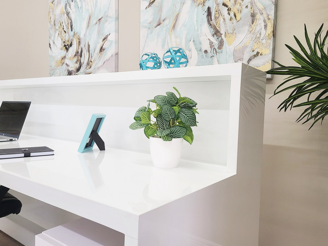 Aquamarine Reception Desk - Etsy
