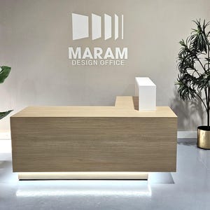 L Shaped Abalone Reception Desk - Etsy