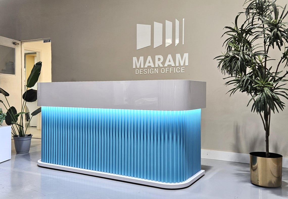 Ruby Reception Desk Tambour (panels) - Etsy