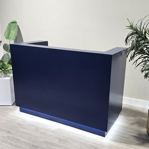 Agate Reception Desk (blue) - Etsy