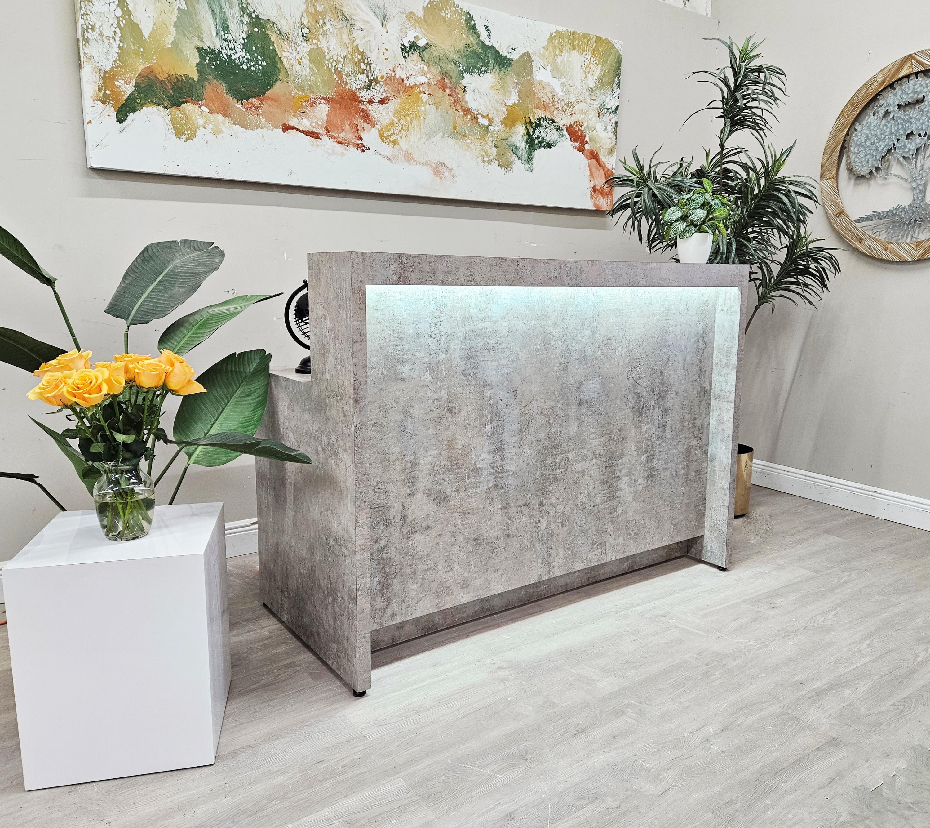 Aquamarine Reception Desk (elemental Stone Laminate) - Etsy