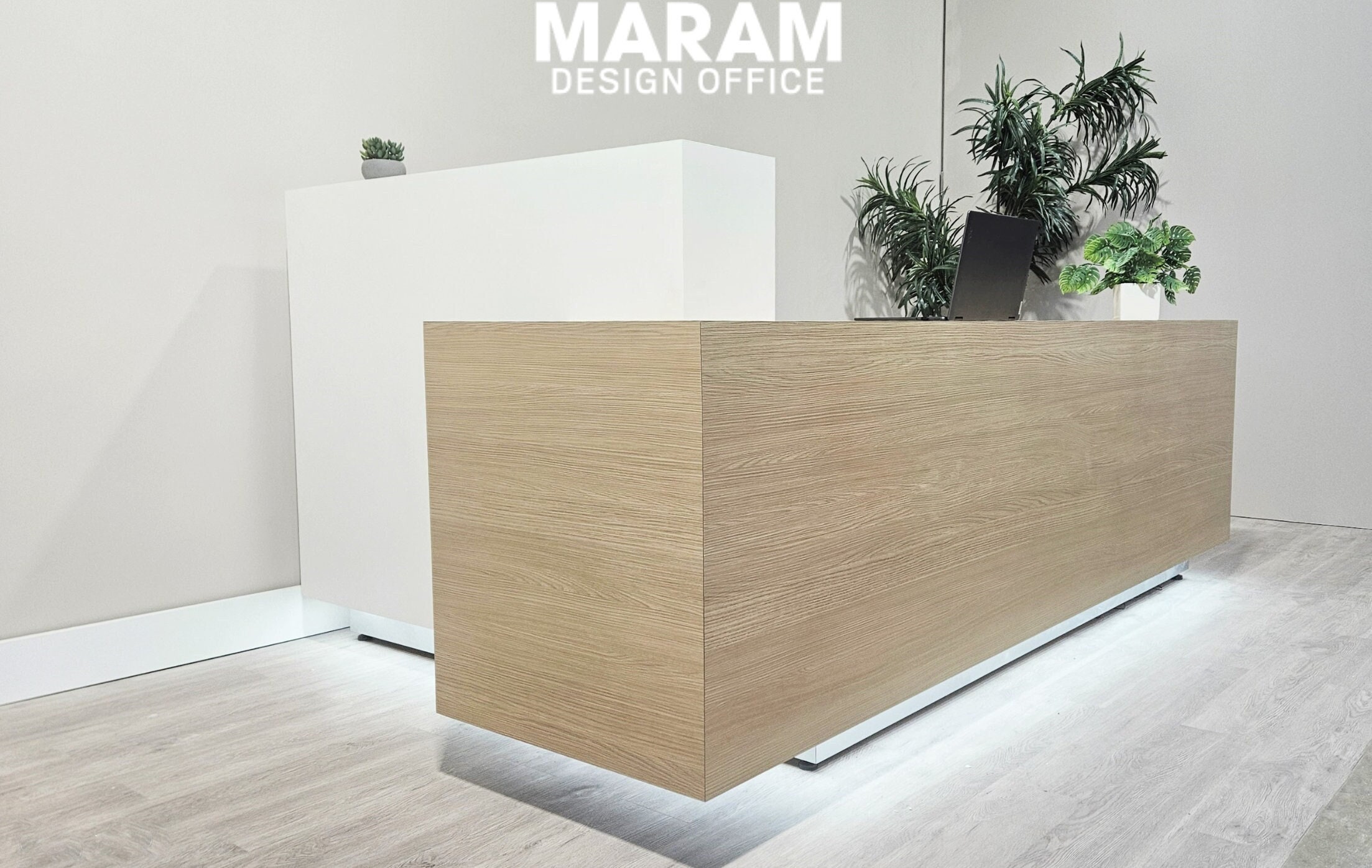 Modern Reception Counter Design Ideas