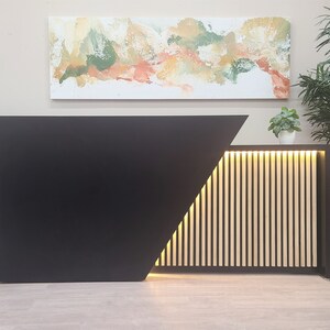 Aventurine Reception Desk (matte Black Color) - Etsy