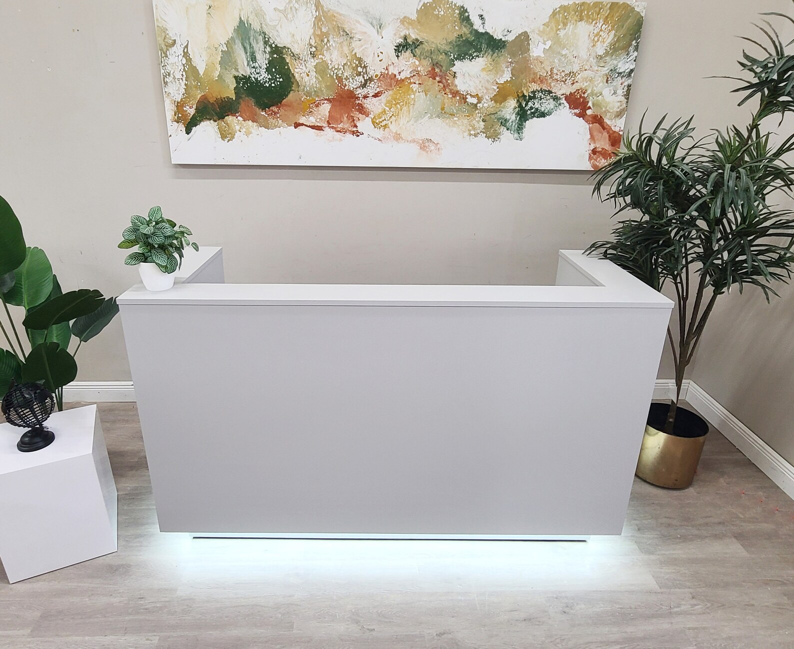 Agate Plus Reception Desk Folkstone Gray - Etsy