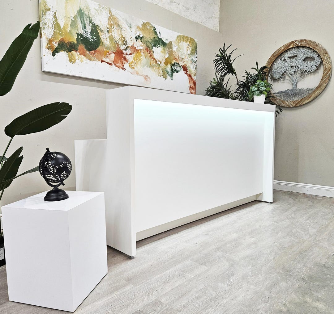 Aquamarine Standing Reception Desk - Etsy