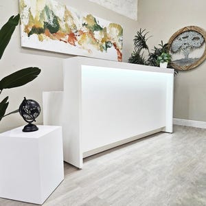 Aquamarine Standing Reception Desk - Etsy