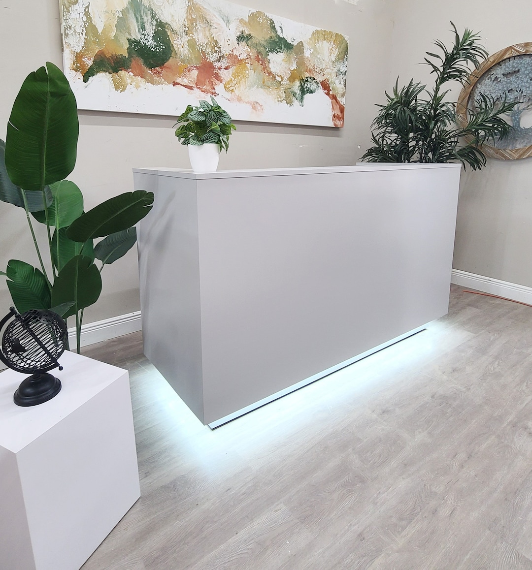 Agate Plus Reception Desk Folkstone Gray - Etsy