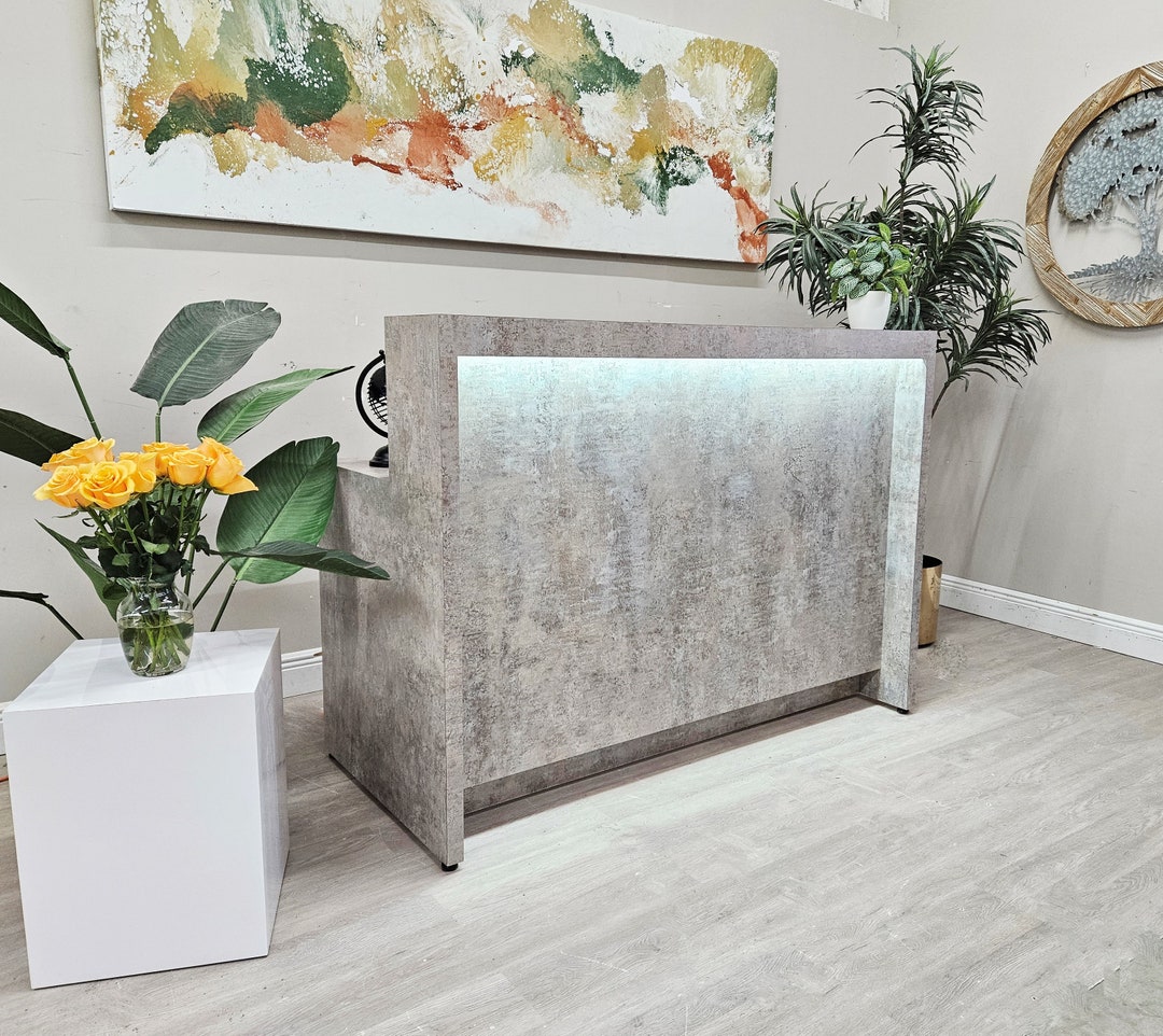 Aquamarine Reception Desk (elemental Stone) - Etsy
