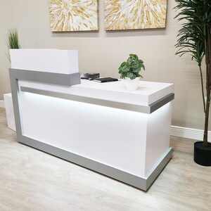 Jade Reception Desk Silver or Gold Detail - Etsy