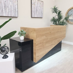 Nacre Reception Desk Elemental Concrete Color. - Etsy