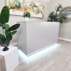 Agate Plus Reception Desk Folkstone Gray - Etsy