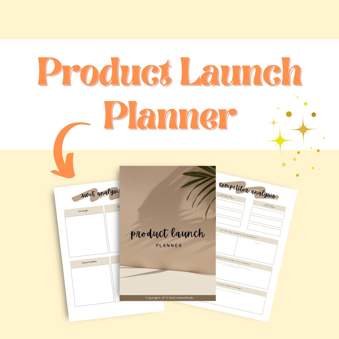 Product Launch Planner | Course Launch Planner Instant PDF Download ...