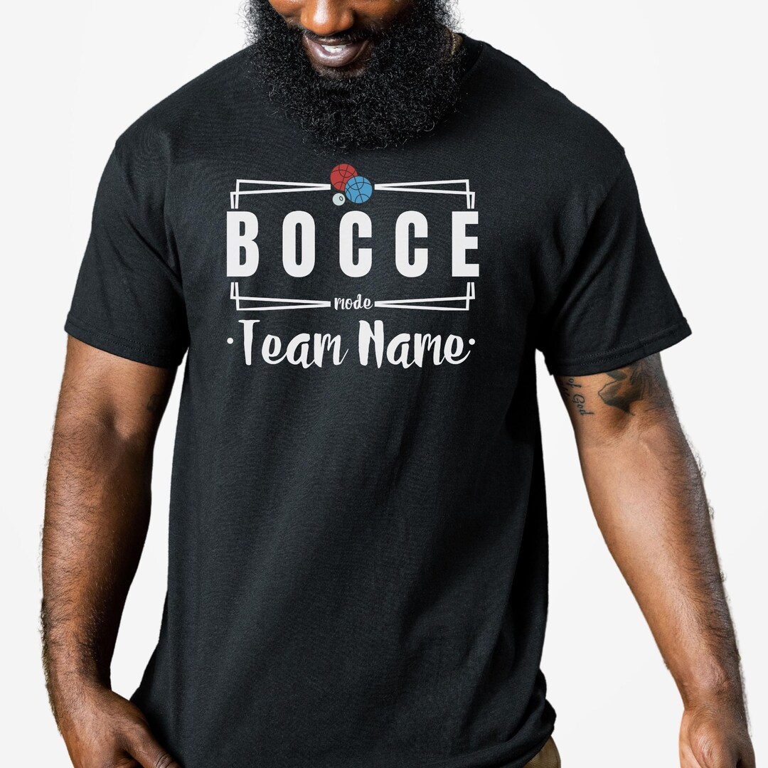 Personalized Bocce Ball Team Shirt, Custom Name Bocce Ball Group Tshirt ...