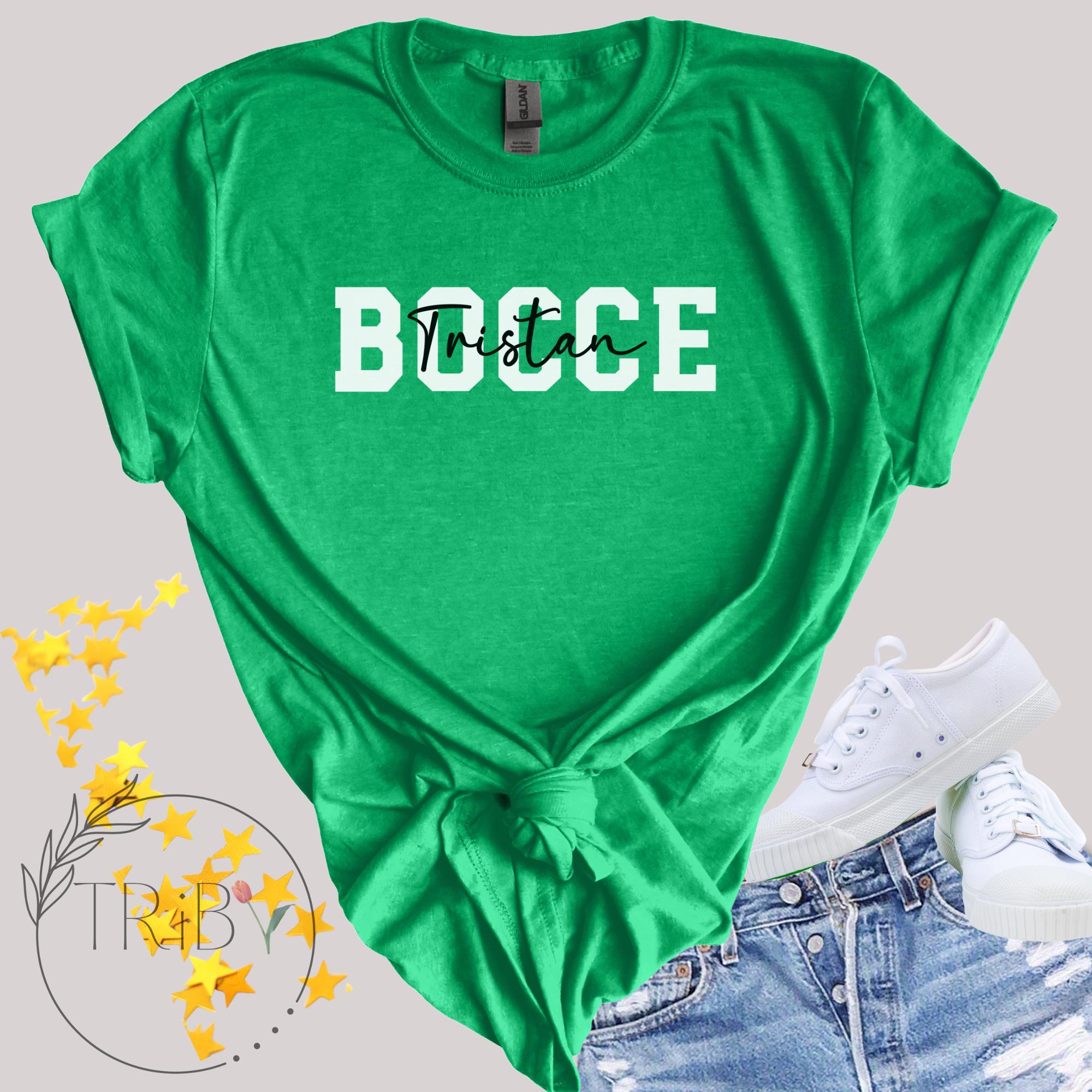 Personalized Bocce Ball Team Shirt, Custom Name Bocce Ball Group Tshirt ...