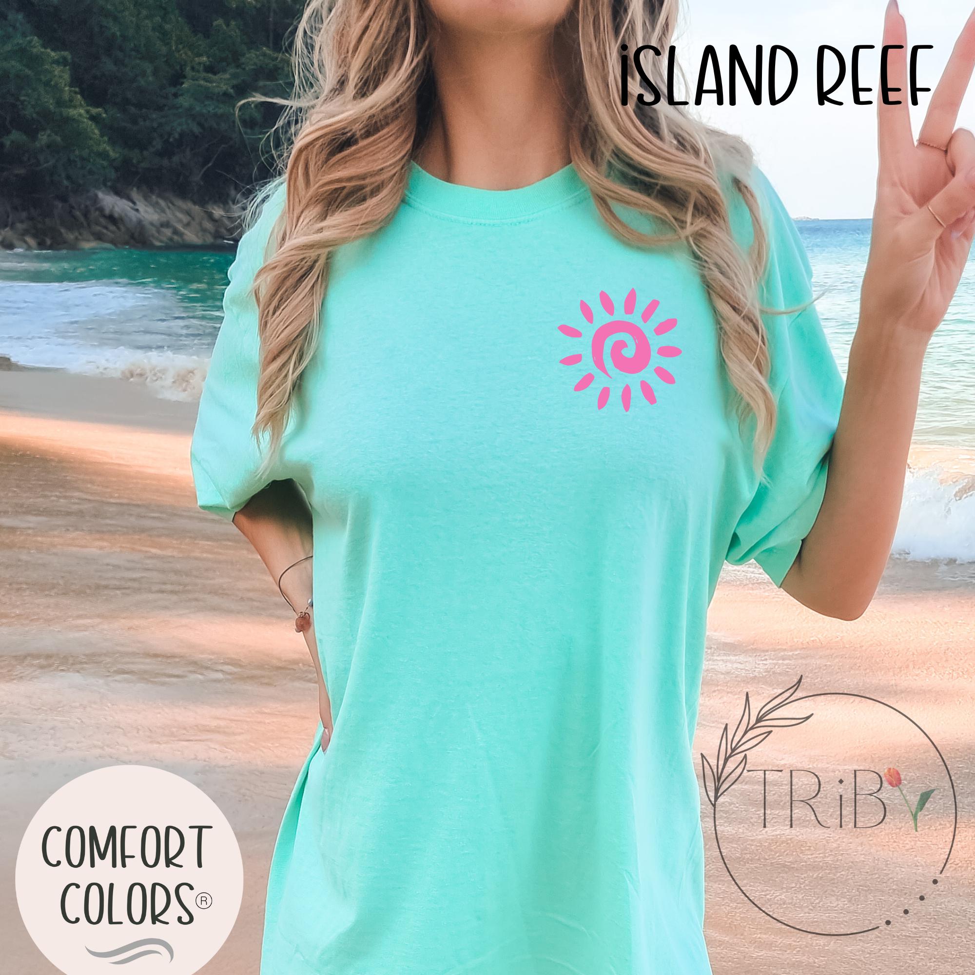 Colorful Sunshine Beach Tshirt, Comfort Colors Shirt, Cute Beach Summer ...