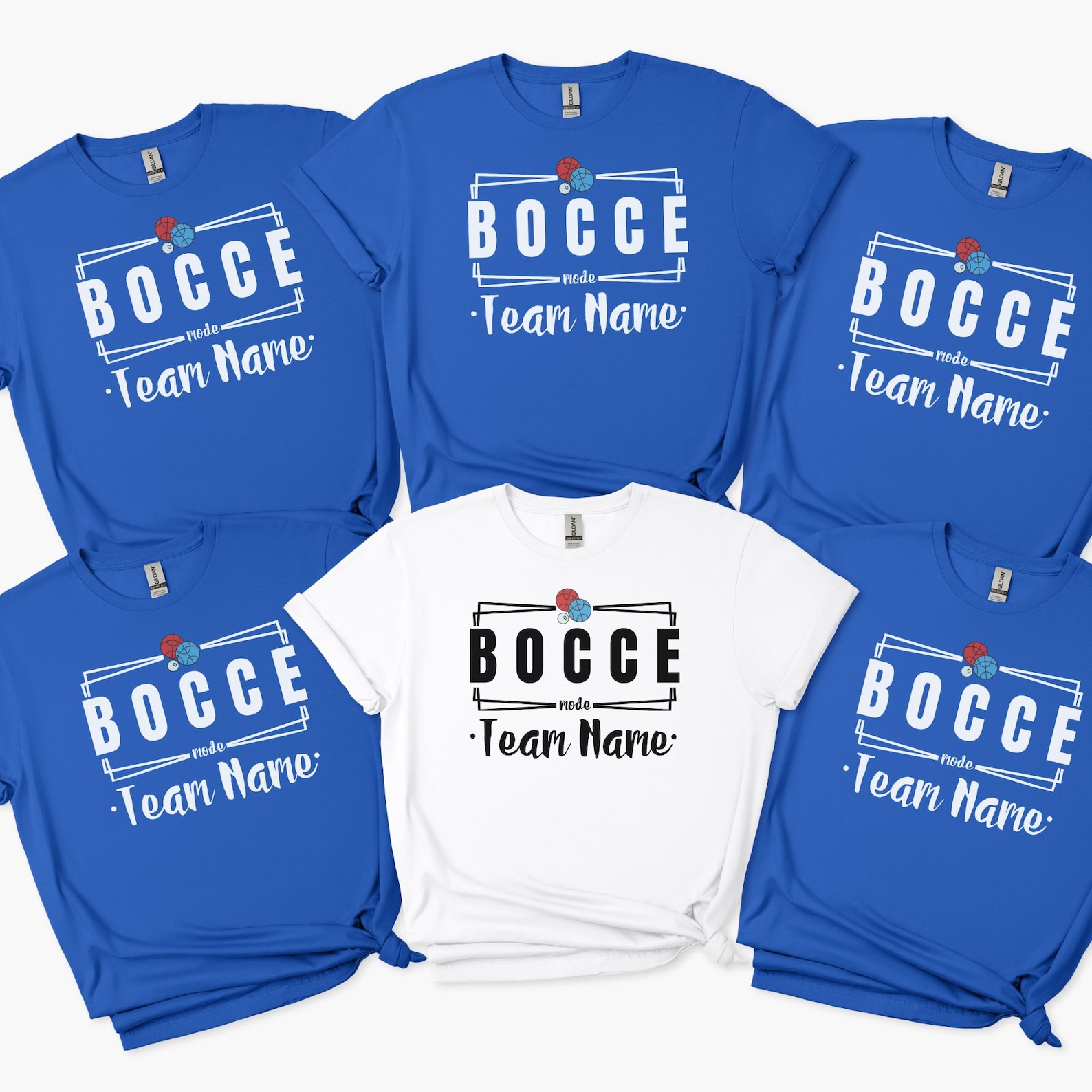 Personalized Bocce Ball Team Shirt, Custom Name Bocce Ball Group Tshirt ...