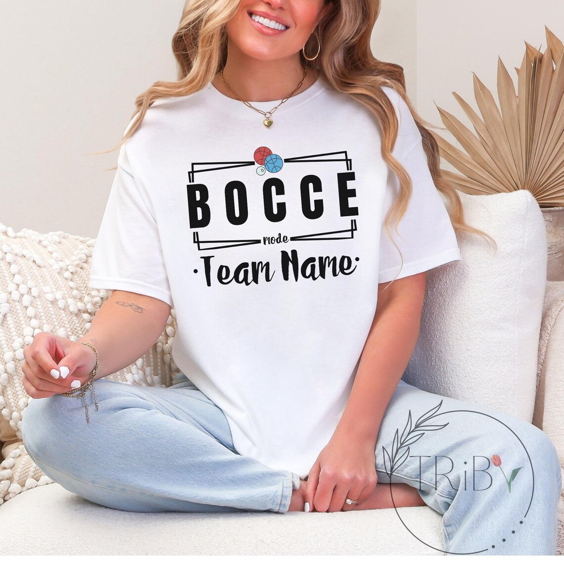 Personalized Bocce Ball Team Shirt, Custom Name Bocce Ball Group Tshirt ...