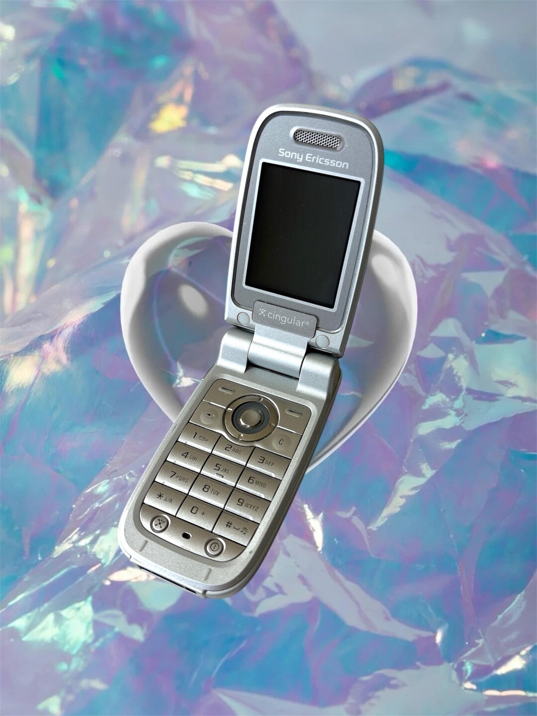 Vintage Y2K Cell Phone - Sony Ericsson Z520a - Tiny Blue 2000s Cellular ...