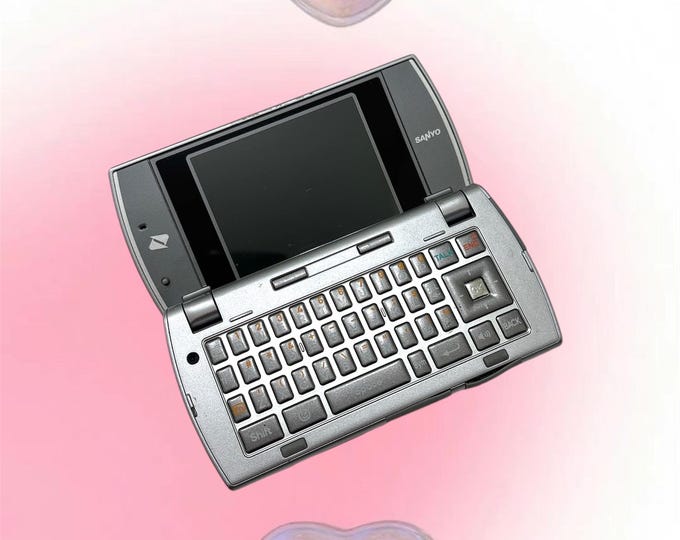 Vintage Y2K Flip QWERTY Phone - Sanyo Incognito - 2000s Mirror Cellular ...