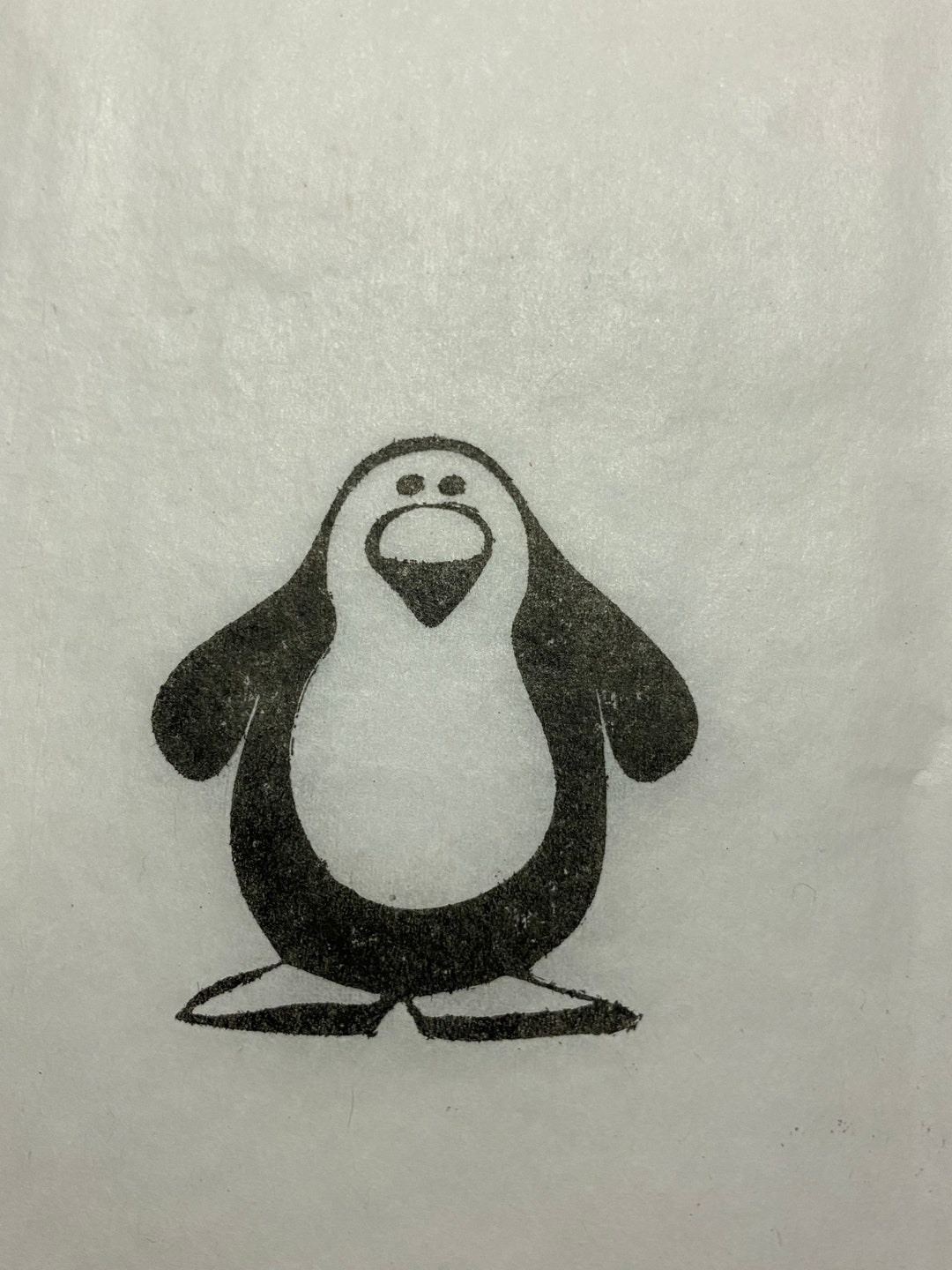 Cute Penguin Tissue Paper Hand Stamped, Tissue Paper Packaging, BASKET ...