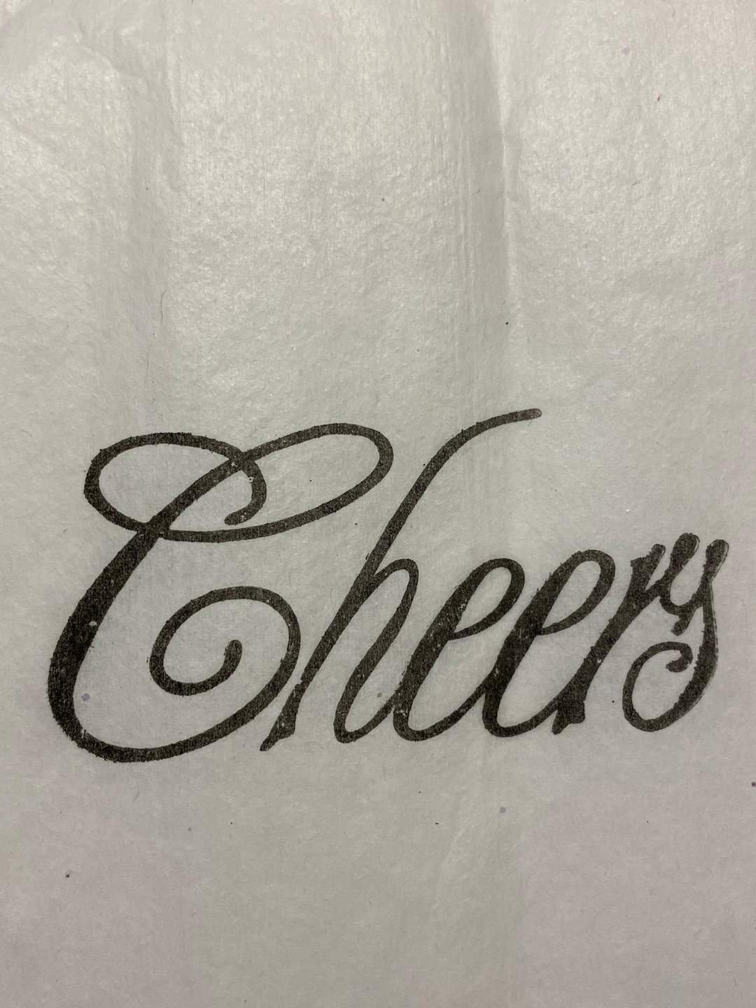 CHEERS Tissue Paper Hand Stamped, Tissue Paper Packaging, BASKET ...