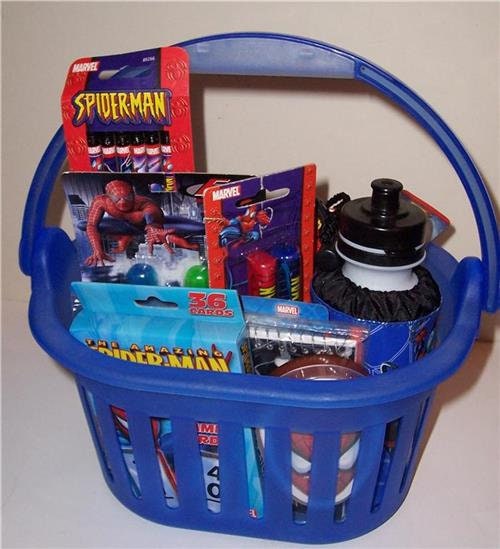 SPIDER-MAN Gift Basket Set Great Birthday, Valentines, Easter Basket ...
