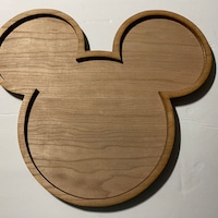 3D Layered Laser Cut Mickey Minnie Wood Art - Etsy