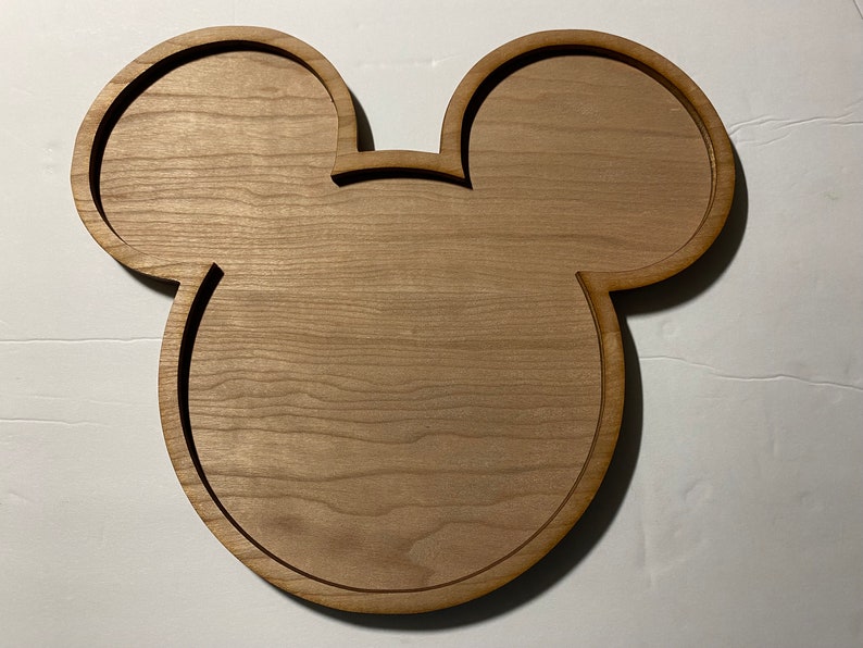 L@@KEY Mickey Mouse Black Wooden Tray Great for Baby Shower ...