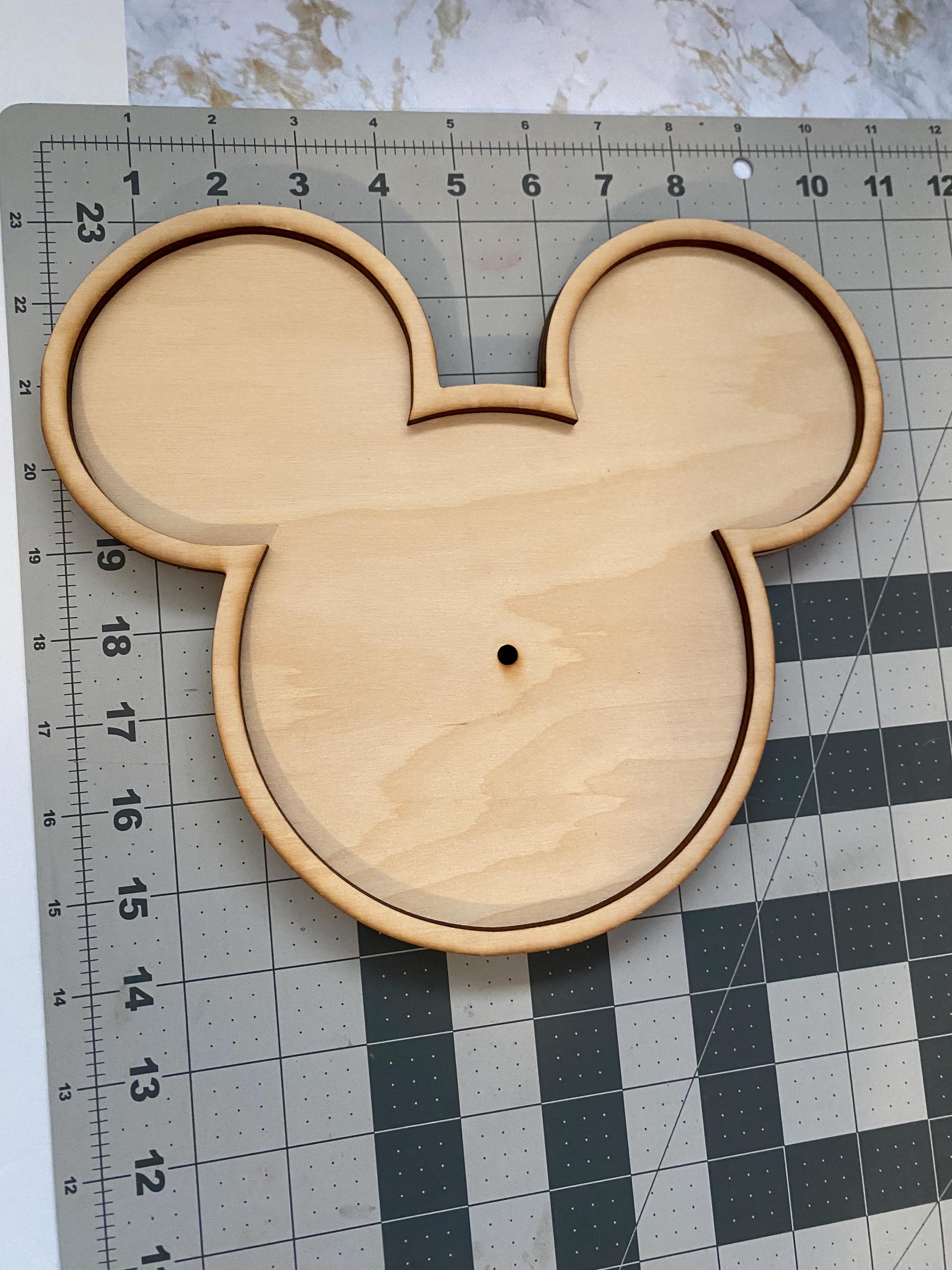 L@@KEY Mickey Mouse Wooden 3 Tier Tray CUSTOME White Tier Great for ...