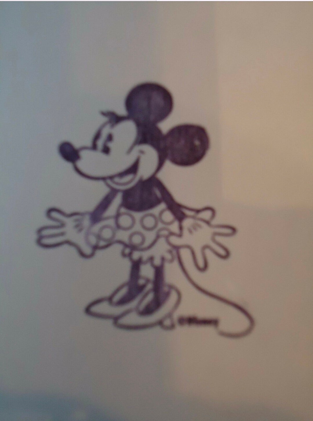 MINNIE Mouse Classic Tissue Paper Hand Stamped Tissue Paper - Etsy