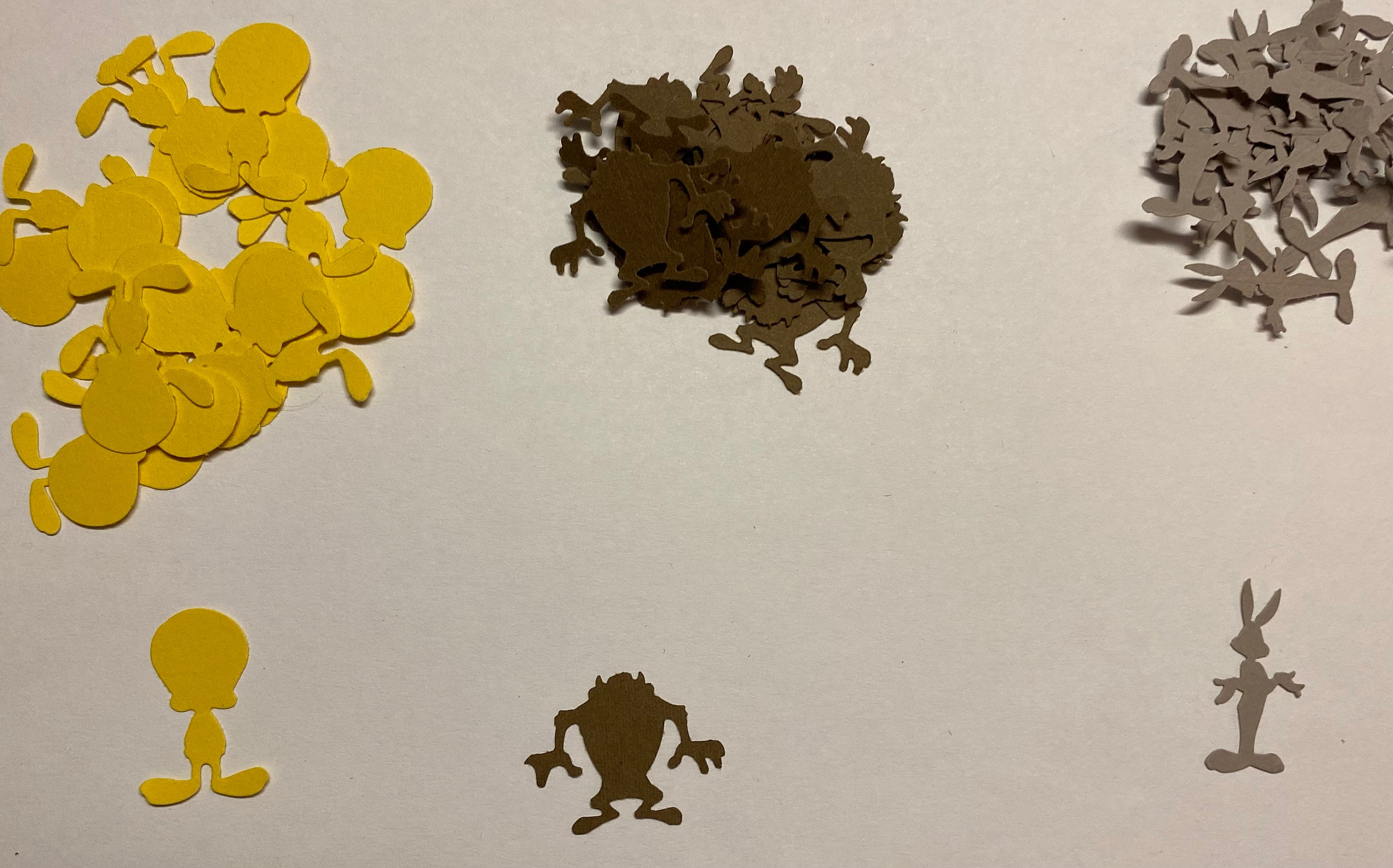 LOONEY Tunes 60 Pcs Die Cut Punches Table Scatter Cake Toppers - Etsy