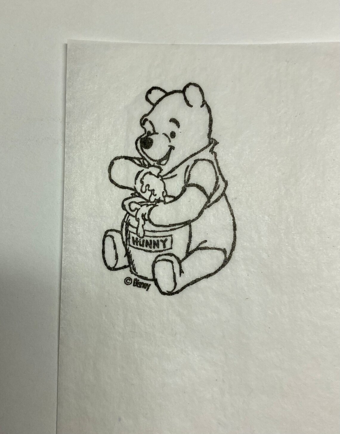 POOH eating Hunny Tissue Paper Hand Stamped, Tissue Paper Packaging ...