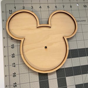 L@@KEY Mickey Mouse Wooden 3 Tier Tray CUSTOME Purple Tier Great for ...