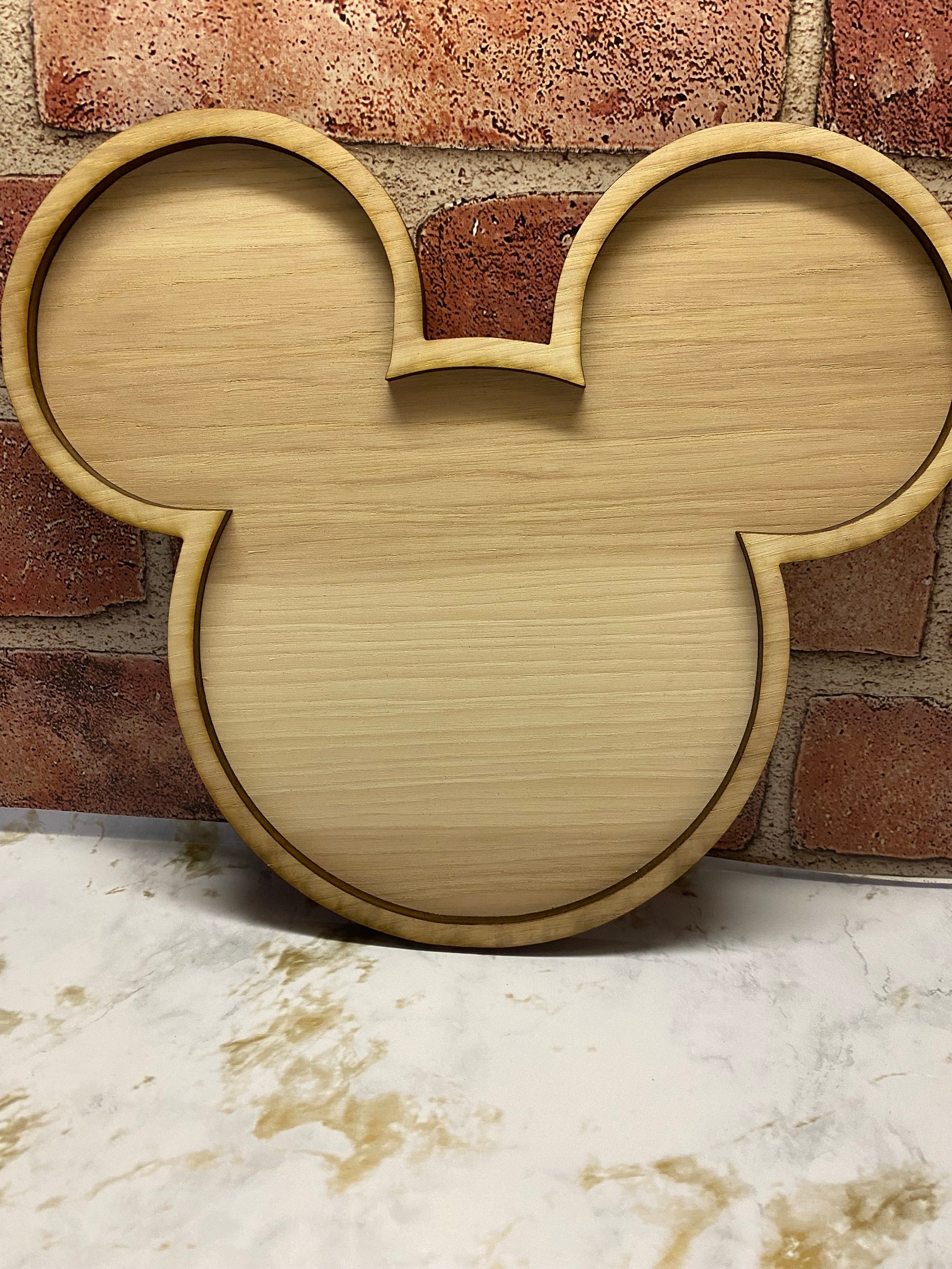 L@@KEY Mickey Mouse Wooden Tray Great for Baby Shower, Housewarming ...