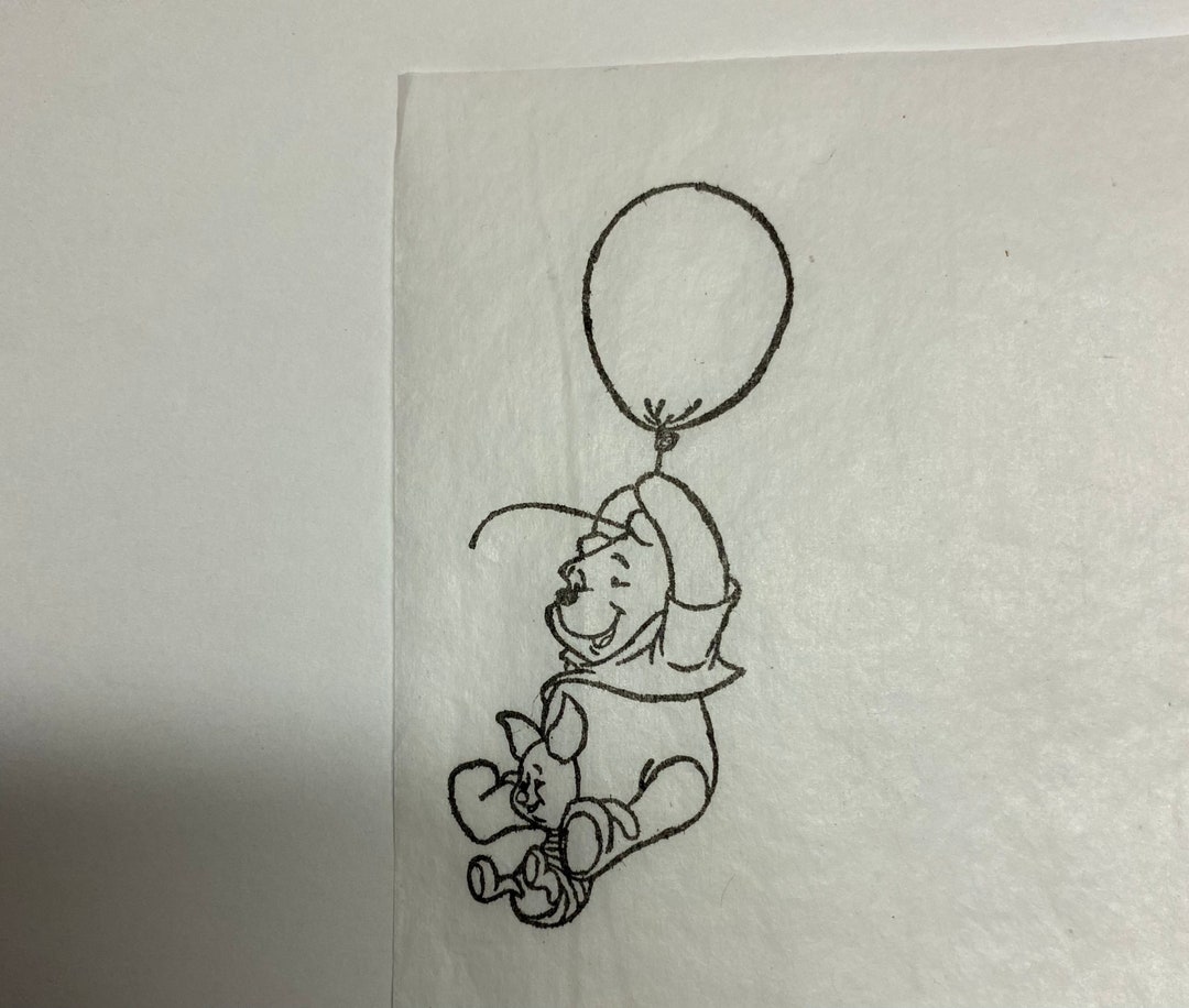 Winnie the Pooh & Piglet “high Fly Tissue Paper Hand Stamped,tissue ...