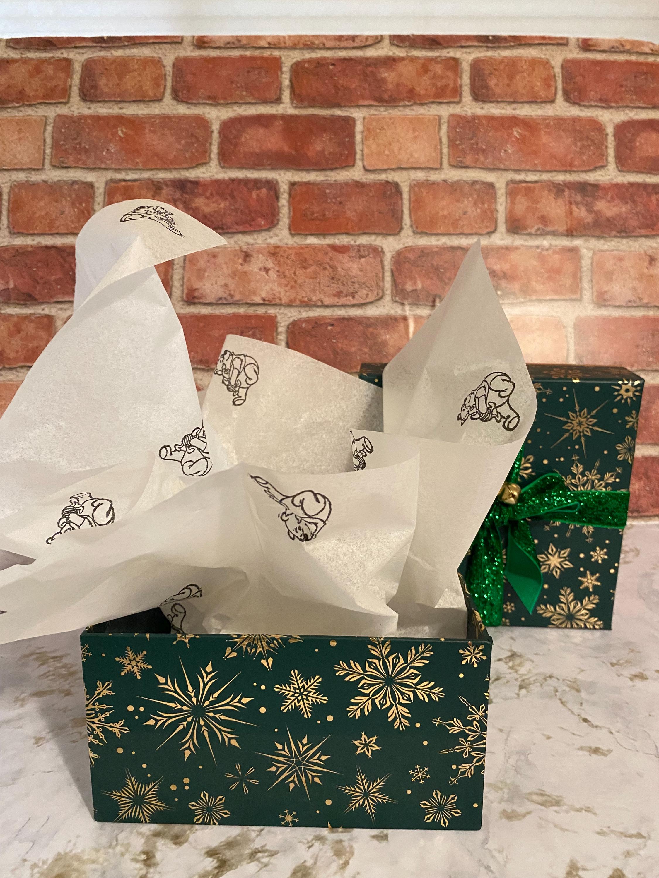 Classic MICKEY & MINNIE "dancing" Tissue Paper Hand Stamped, Tissue ...