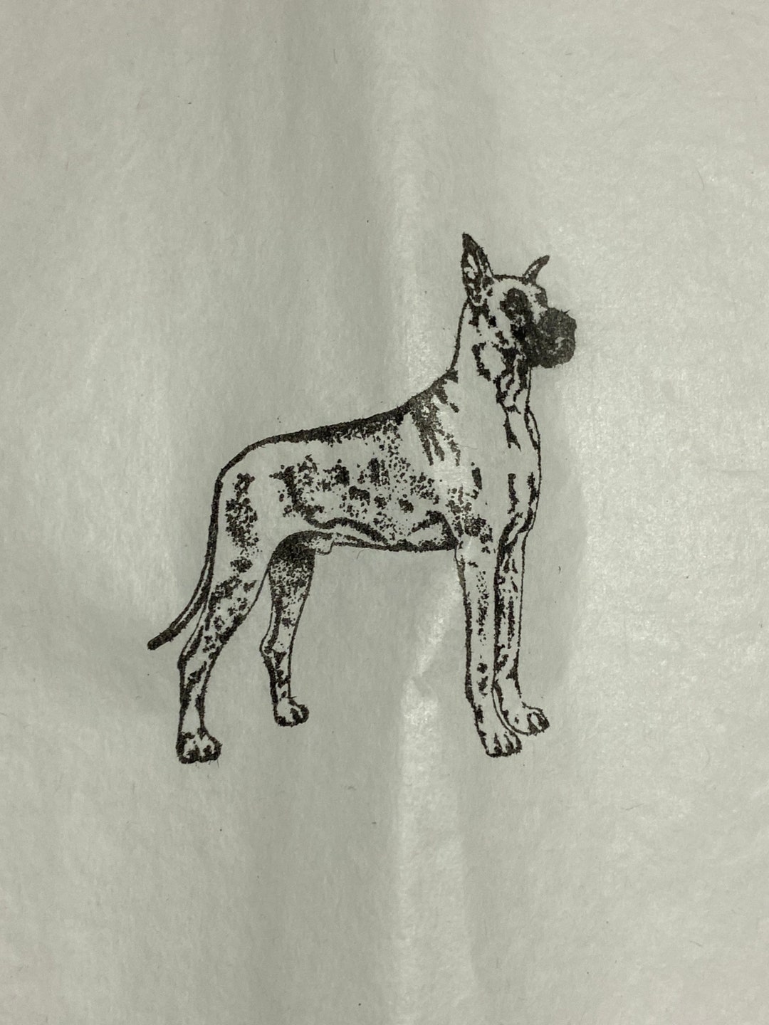 Great Dane Tissue Paper Hand Stamped, Tissue Paper Packaging, BASKET ...