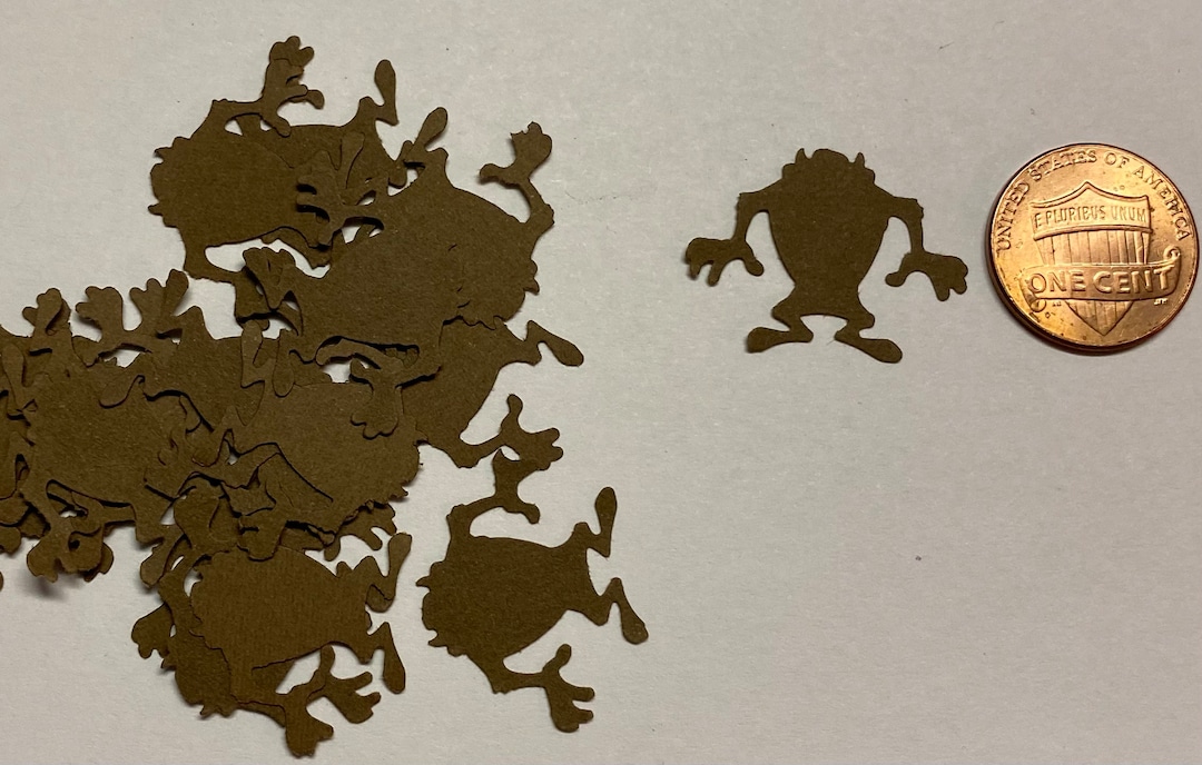 LOONEY Tunes 60 Pcs Die Cut Punches Table Scatter Cake Toppers Confetti ...