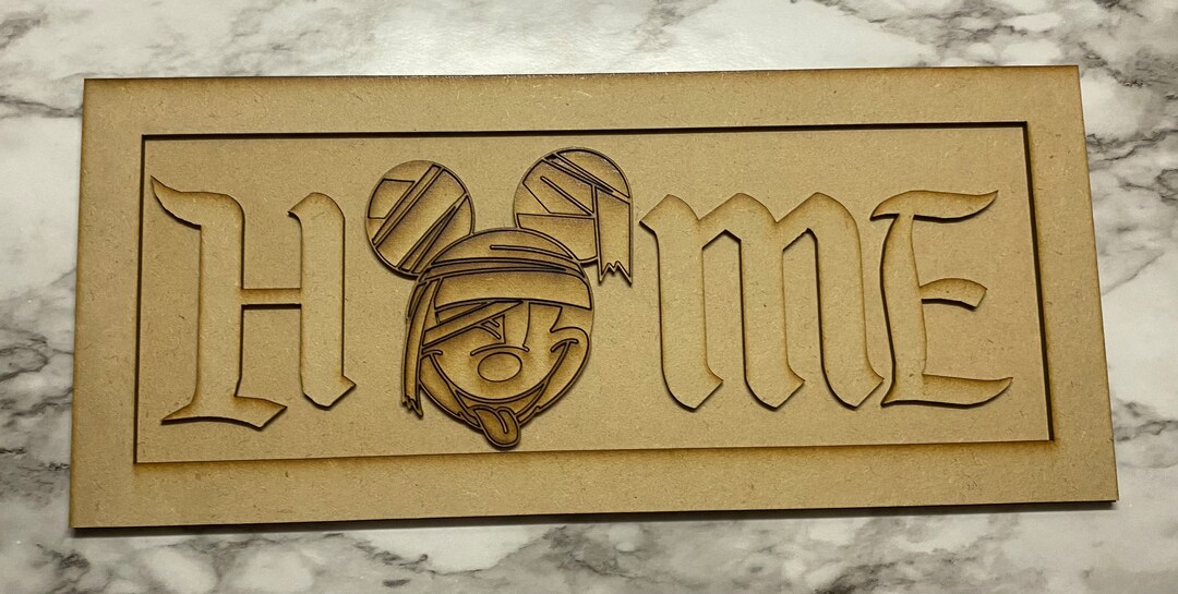 Mickey Mummy Home Halloween Spooky Sign L@@KEY, Halloween Decor, Spooky ...