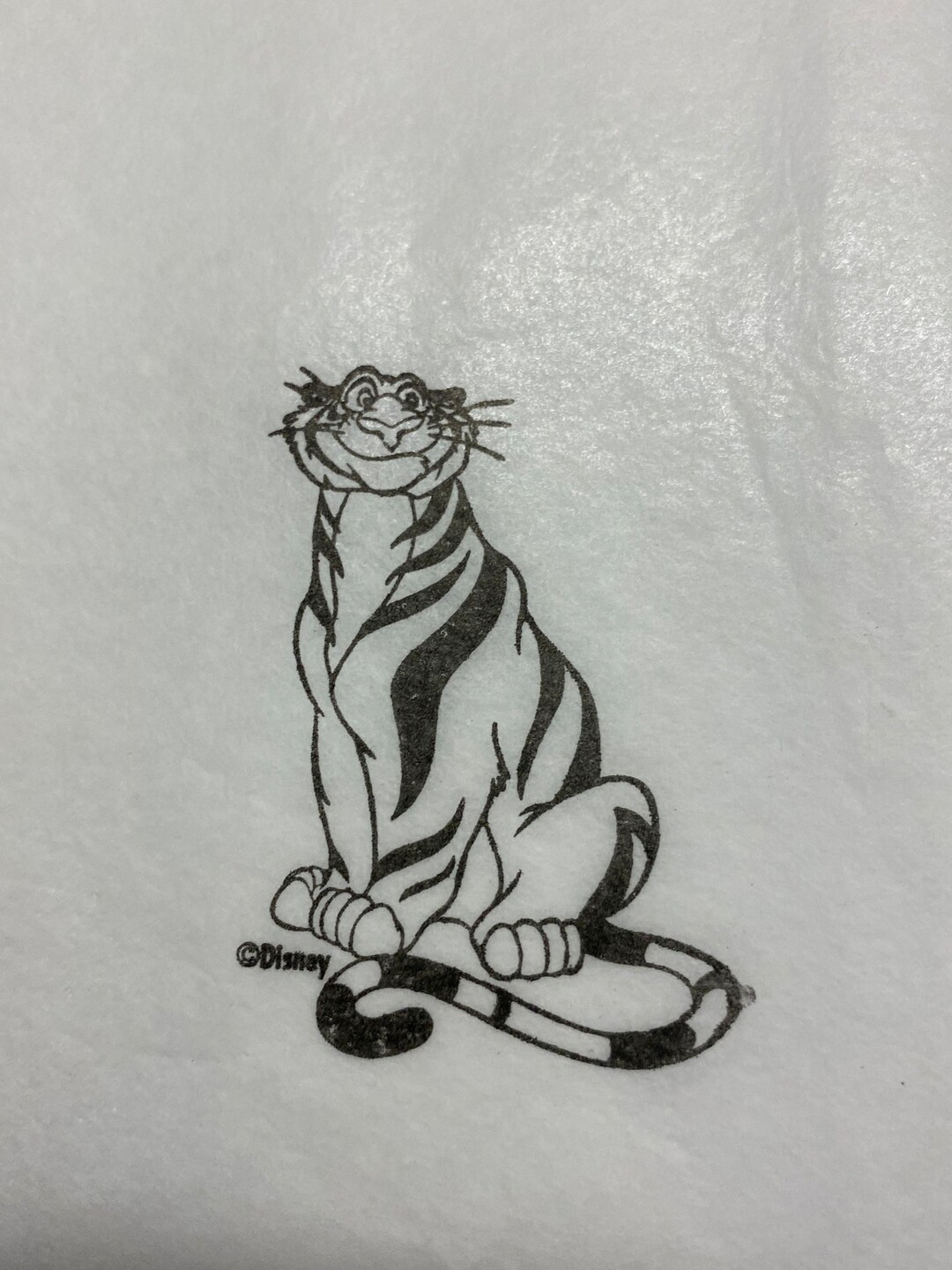 RAJAH Aladdin Jasmine's Tiger Tissue Paper Hand Stamped,tissue Paper ...